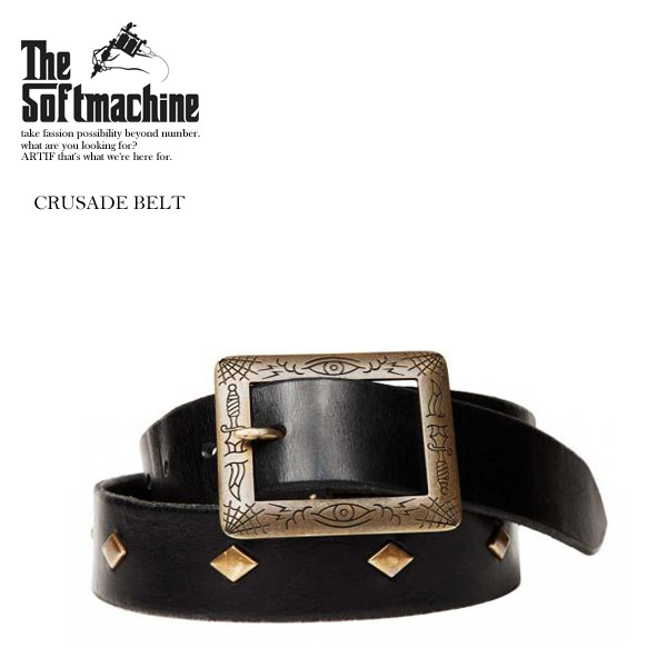 【楽天市場】【納期 ご注文後約1ヶ月】 ソフトマシーン SOFTMACHINE CRUSADE BELT soft20sm-crubelt メンズ レディース ベルト 送料無料 キャンセル不可 ...