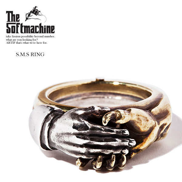 【楽天市場】【納期 ご注文後約1ヶ月】 ソフトマシーン SOFTMACHINE S.M.S RING soft20sm-smsr メンズ レディース リング 送料無料 キャンセル不可：nisky