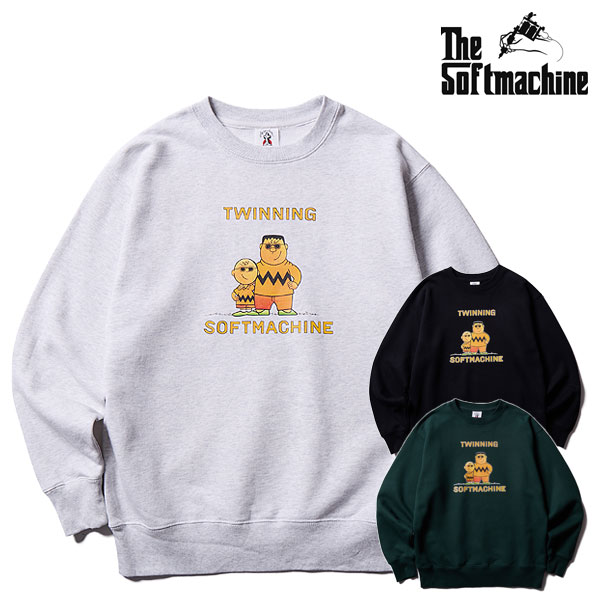 【楽天市場】ソフトマシーン SOFTMACHINE TWINNING SWEAT(CREW NECK SWEAT) soft25aw-twinsw メンズ スウェット 送料無料：nisky