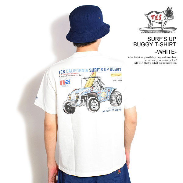 【楽天市場】エンドレスサマー The Endless Summer TES SURF'S UP BUGGY T-SHIRT -WHITE ...
