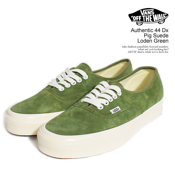 【楽天市場】30％OFF SALE セール バンズ VANS Authentic 44 Dx Pig Suede Loden Green ...
