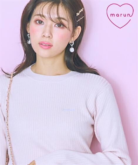 【楽天市場】ニット セーター レディース リブ トップス marun オフホワイト/ピンク L～10L ニッセン nissen：ニッセン 楽天市場店