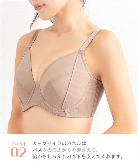 【楽天市場】【期間限定クーポン有】 ブラジャー (D70-F80) 小胸 メイク ブラジャー チイサクシヤ ニッセン nissen 女性 下着 レディース ブラ 小さく見せる シンプル 黒 ...