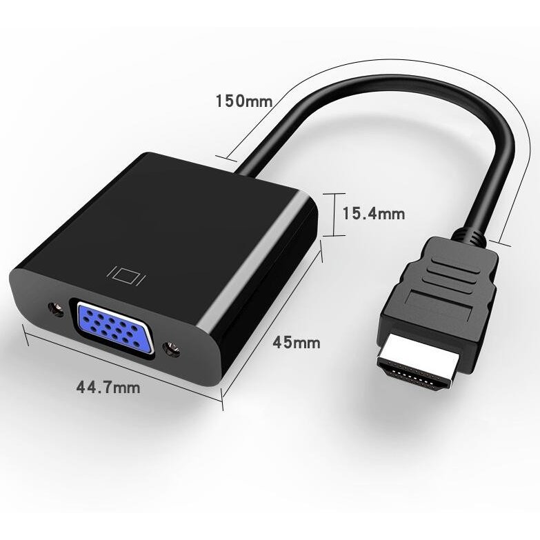 【楽天市場】HDMI to VGA 変換 アダプタ DSub 15ピン RGB 変換 コネクタ 電源不要 ケーブル プラグ 音声無し：NISSIN LUX