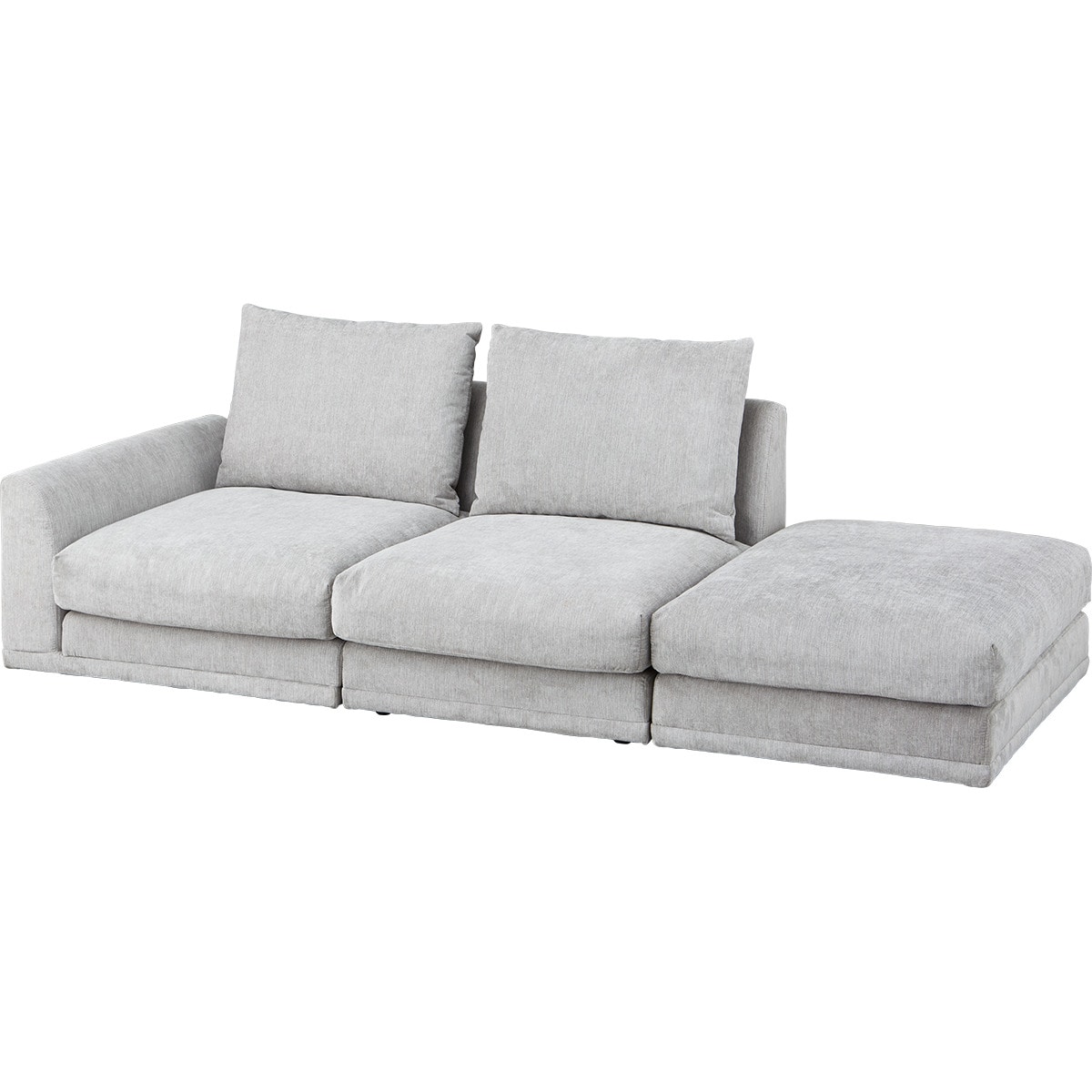 【楽天市場】片肘 3人掛け 布張りローソファ(HM04) 配送員設置：ニトリ