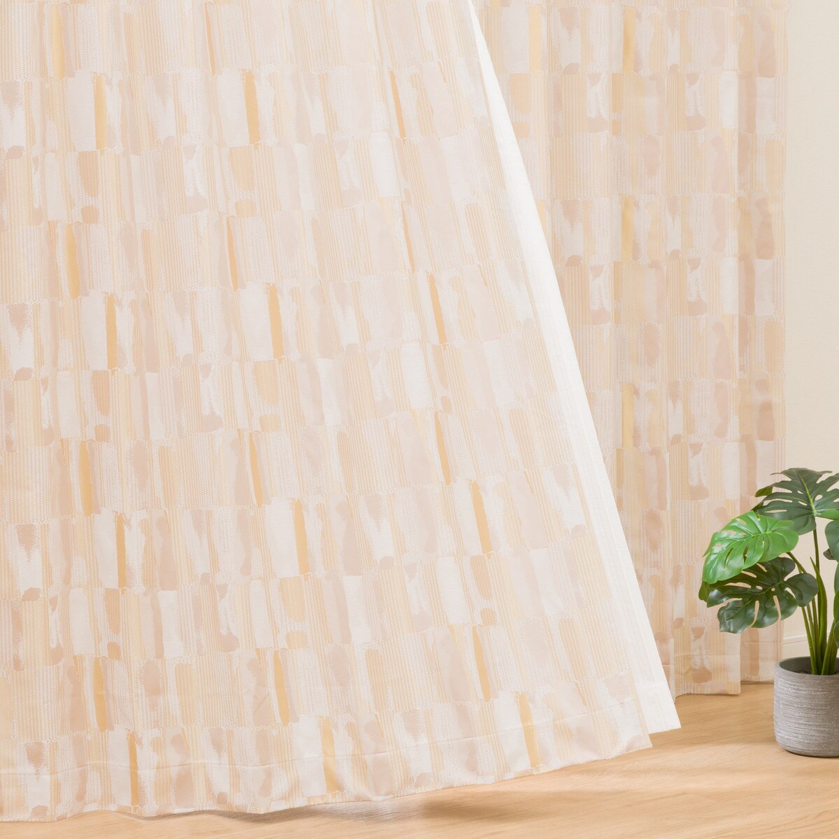 【楽天市場】裏地付き遮光2級･遮熱カーテン(PK145 YE)【玄関先迄納品】：ニトリ