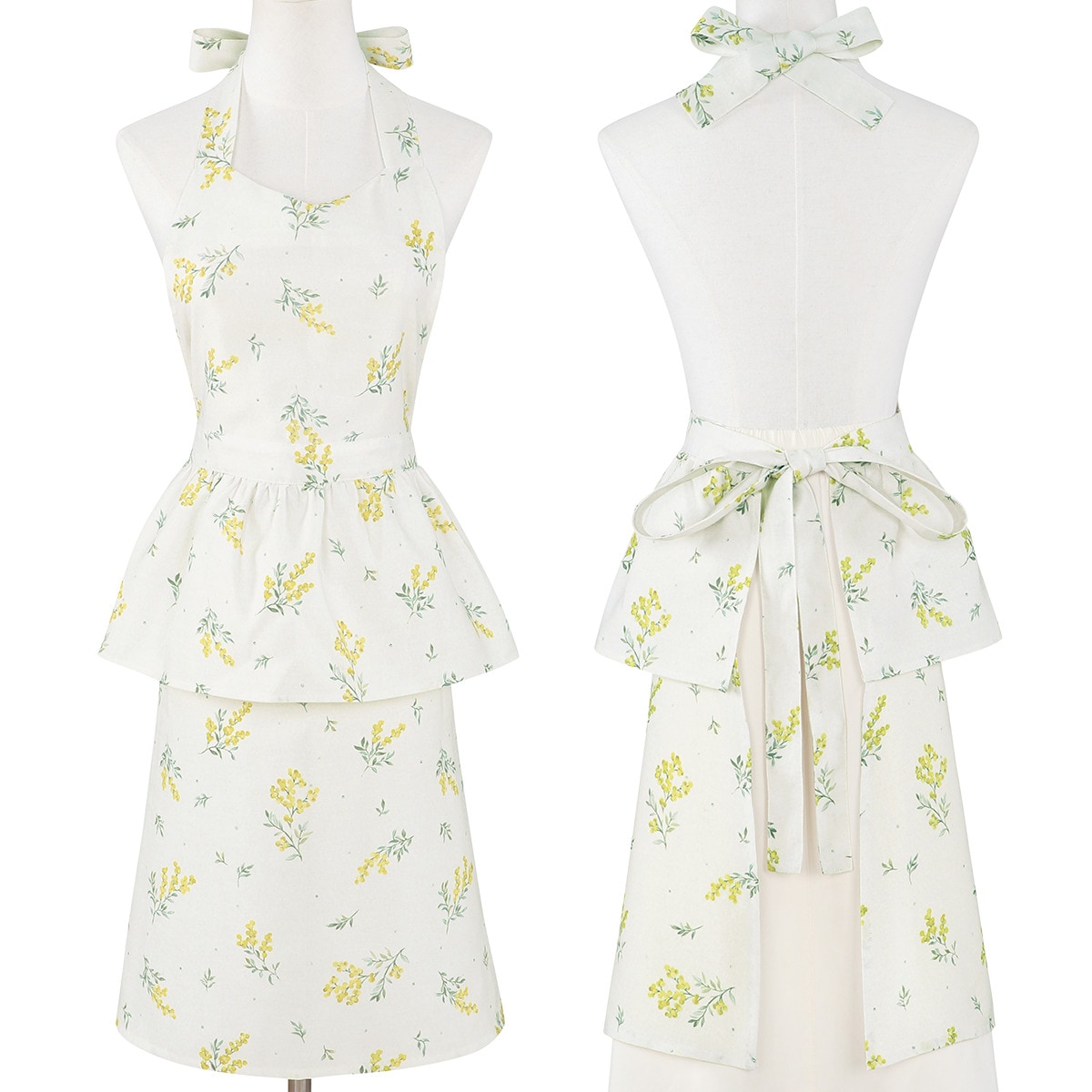 【楽天市場】エプロン(ミモザガラ NC01) デコホーム：ニトリ