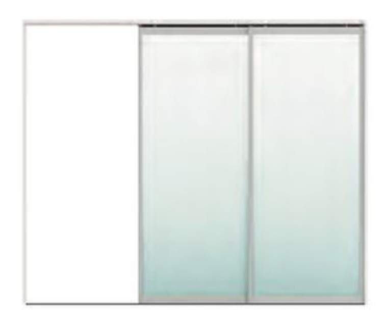 【楽天市場】アルミ建具 2枚片引き戸 室内ドア キッチン扉 H2050 W2468 収納扉 間仕切り 引戸 リフォーム 固定枠 ケーシング枠 ...