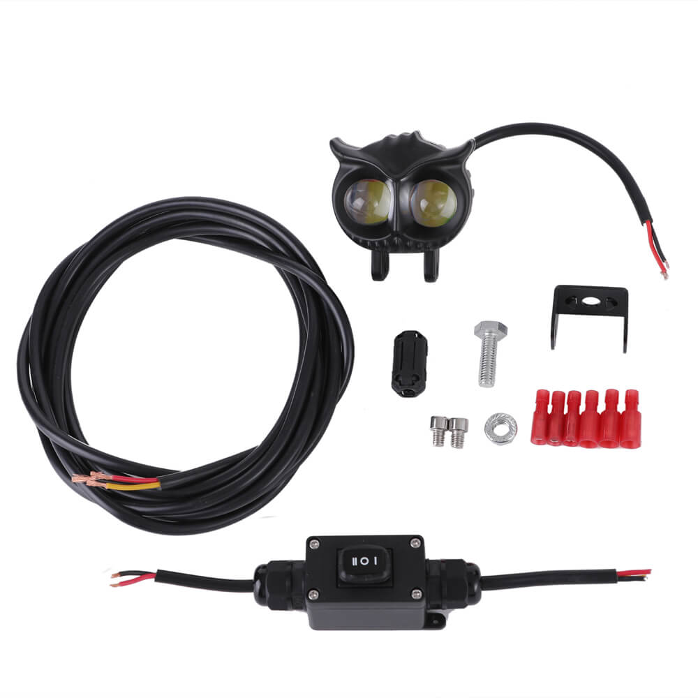 【楽天市場】2色作業灯 led(イエロー/ホワイト) フクロウ型ワークライト スイッチ・10M配線同梱【NLAセレクト】：NLAセレクト