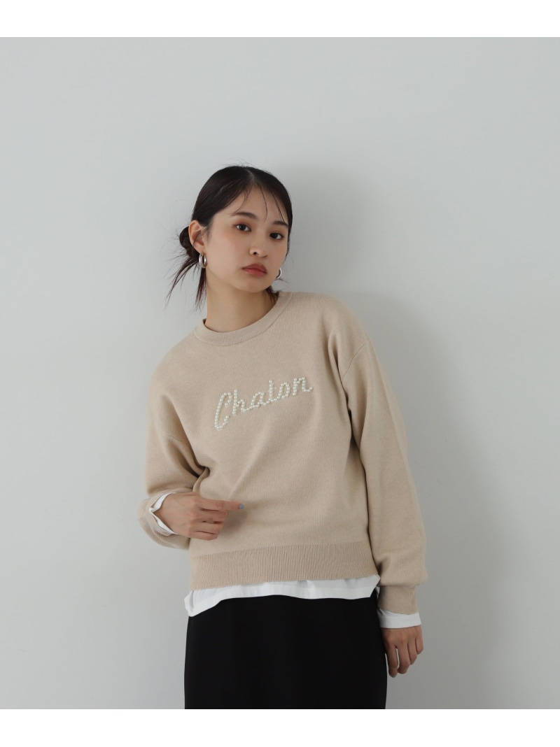 【楽天市場】【SALE／50%OFF】パールロゴニット N. Natural Beauty Basic エヌ ナチュラルビューティーベーシック ...