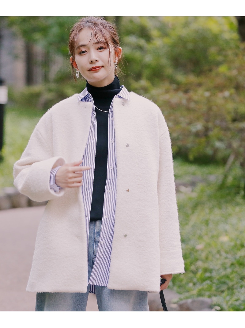 【楽天市場】【SALE／40%OFF】カールノーカラーショートコート《S Size Line》 N. Natural Beauty Basic ...