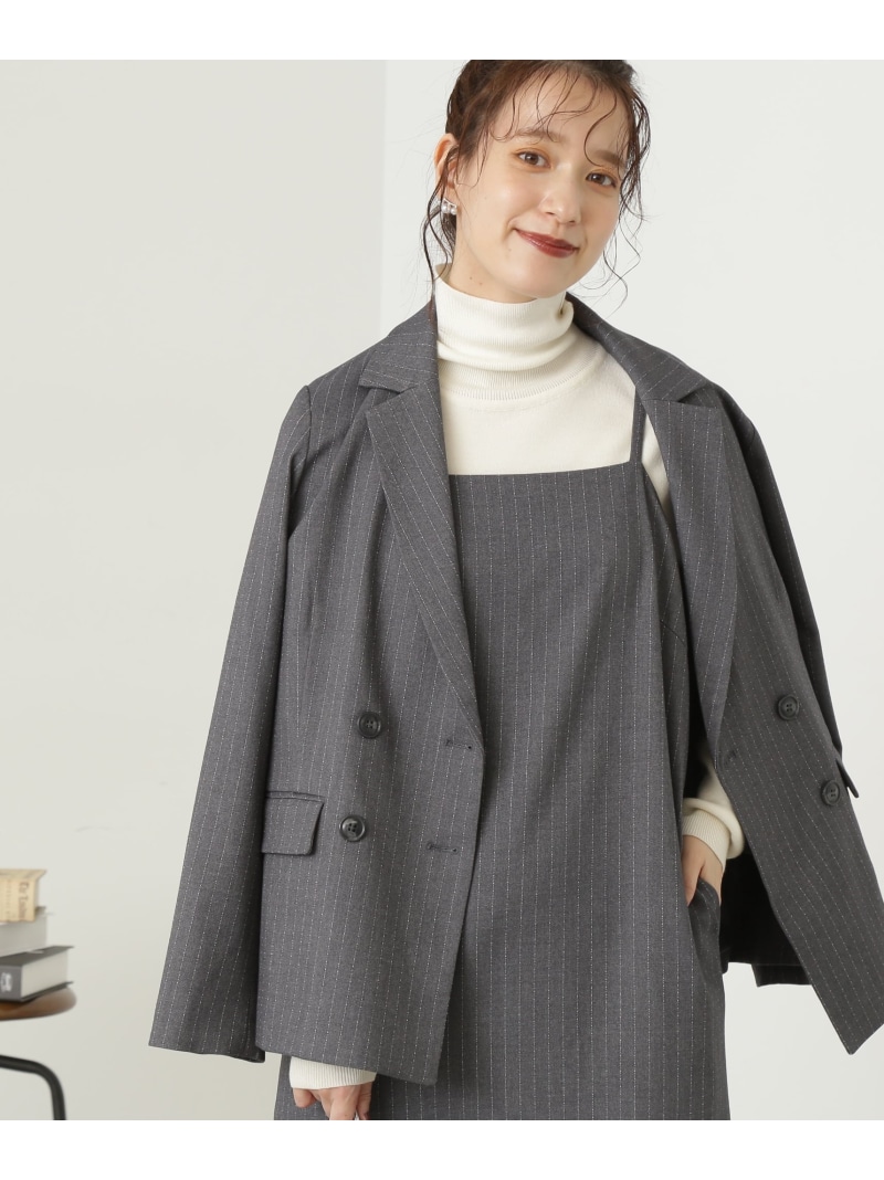 【楽天市場】ストライプダブルブレストジャケット《S Size Line》 N. Natural Beauty Basic エヌ ナチュラルビューティーベーシック* ジャケット・アウター ...