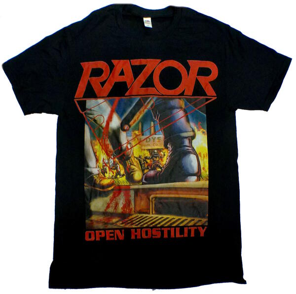 【楽天市場】【RAZOR】レイザー「OPEN HOSTILITY」Tシャツ：バンドTシャツ NO-REMORSE