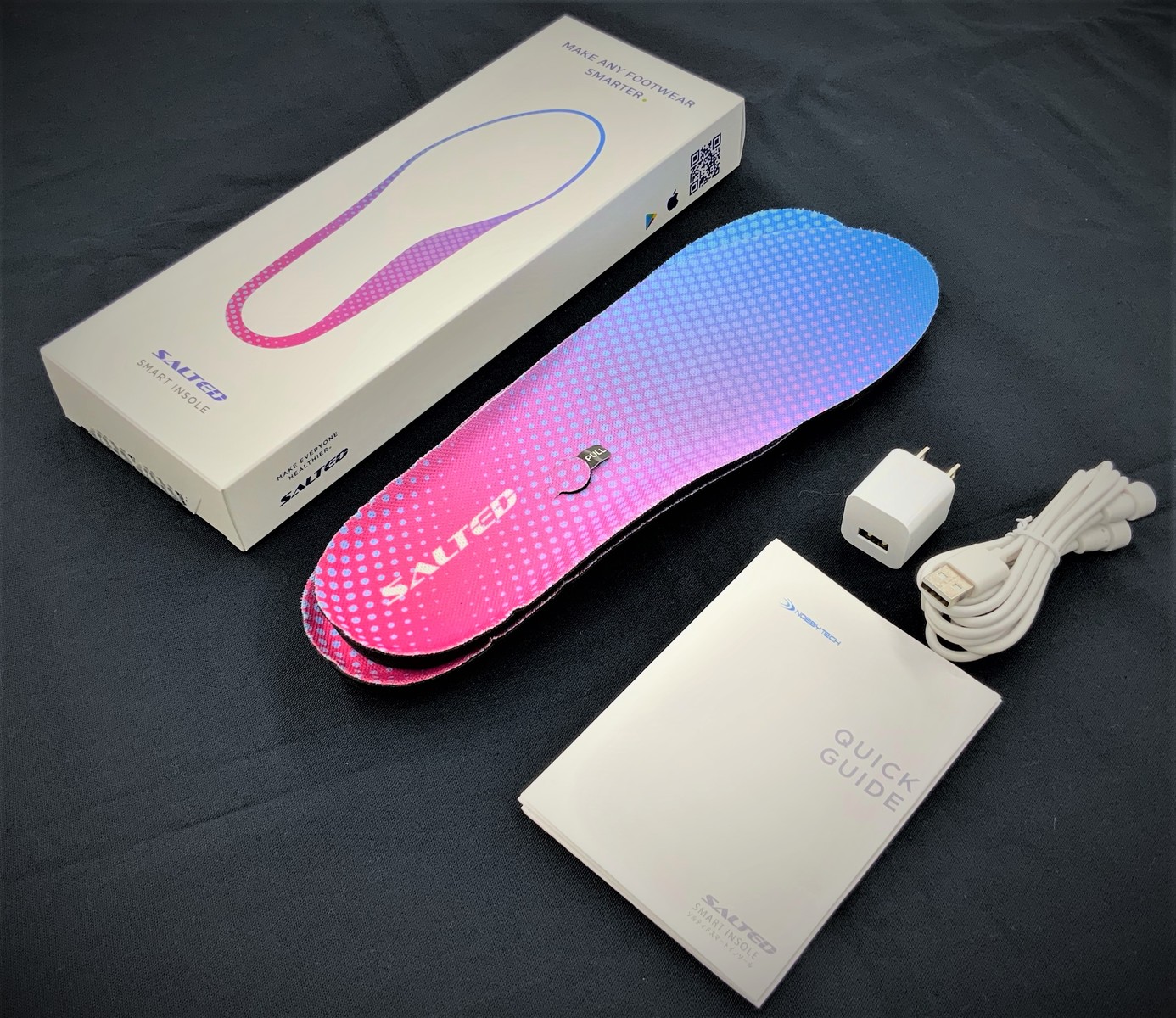 【楽天市場】トレーニング用インソール型足圧計 SALTED SMART INSOLE（ソルティドスマートインソール）：Nobby Tech Online Shop