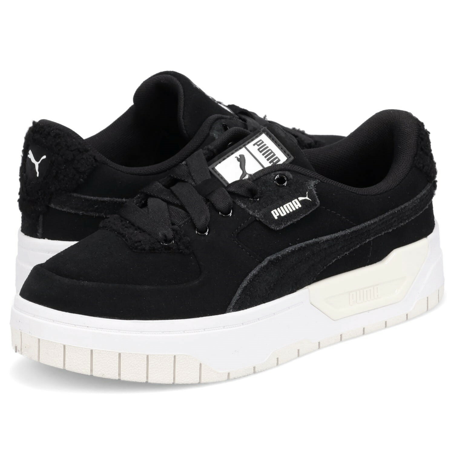 【楽天市場】PUMA CALI DREAM TEDDY プーマ スニーカー ドリーム テディ レディース 厚底 ブラック 黒 386556 ...