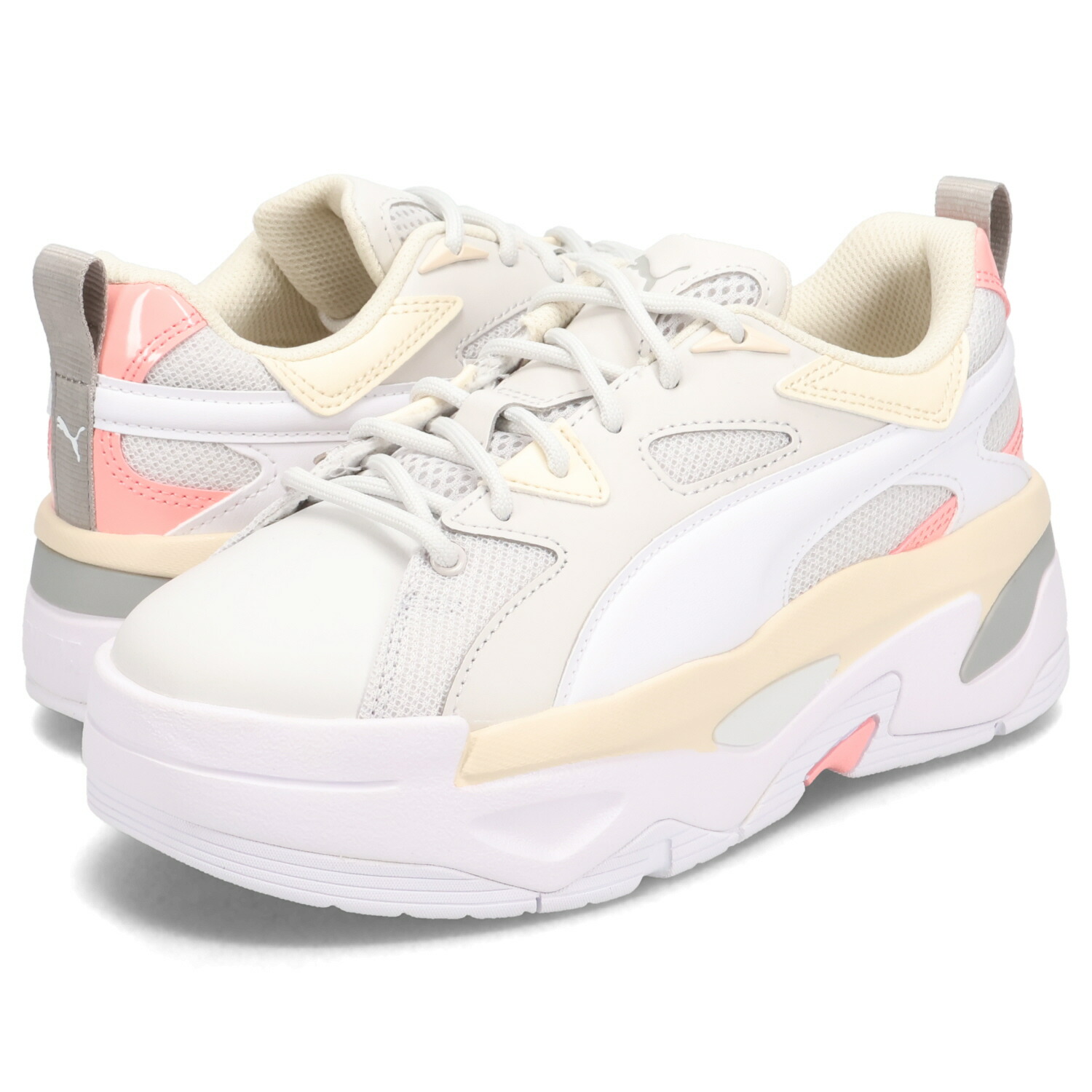 【楽天市場】PUMA WNS BLSTR GLOSSY プーマ スニーカー ウィメンズ ブラスター グロッシー レディース 厚底 グレー ...