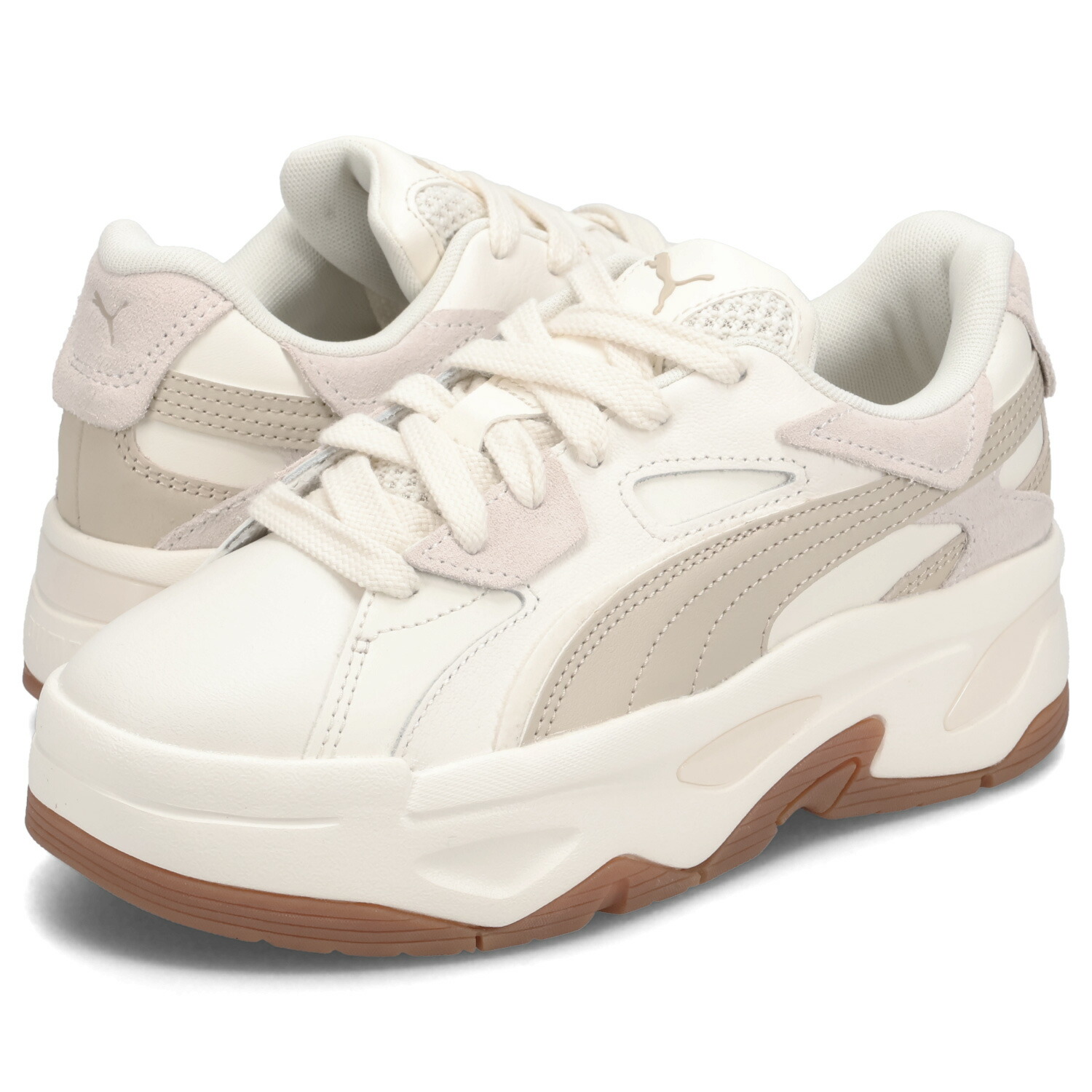 【楽天市場】PUMA BLSTR Surreal Contour プーマ スニーカー ブラスター レディース 厚底 アイボリー 398394 ...