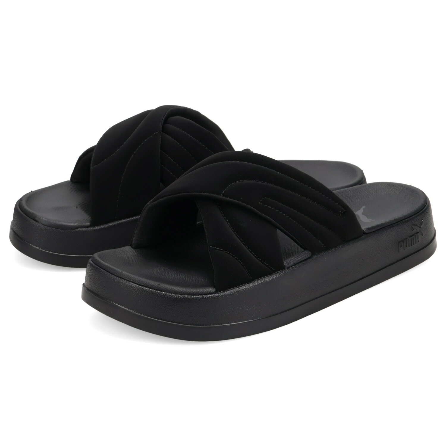 【楽天市場】PUMA LEADCAT PLATFORM プーマ サンダル スライドサンダル リードキャット プラットフォーム レディース 厚底 ...