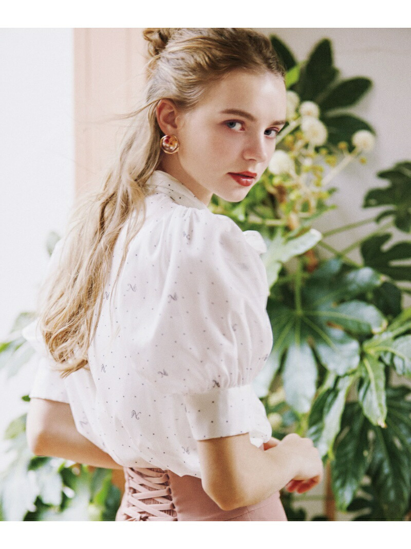 【楽天市場】【SALE／70%OFF】シャイニーロゴドットブラウス Noela ノエラ トップス シャツ・ブラウス ブルー ピンク ベージュ ...