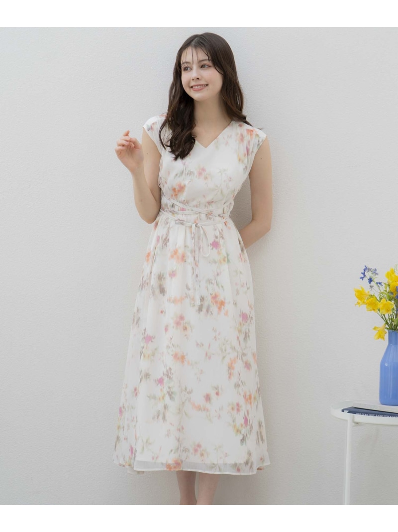 【楽天市場】【SALE／50%OFF】【15周年】ぼかしフラワー楊柳ワンピ Noela ノエラ ワンピース・ドレス ワンピース ブルー ...