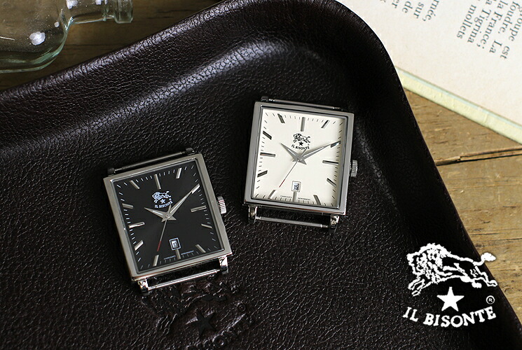 【楽天市場】【イルビゾンテ IL BISONTE 腕時計】スクエアフェイス(メンズ)文字盤のみ（バンド幅：24mm）[商品番号 ...
