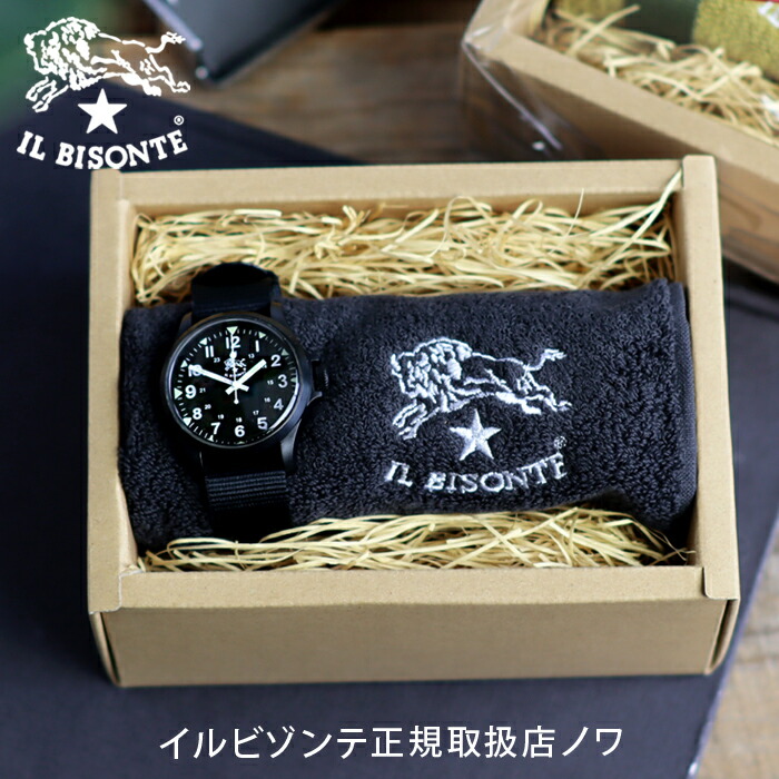 【楽天市場】【イルビゾンテ IL BISONTE ギフトセット】アーミーウォッチ(ARMY WATCH)×ハンドタオル（ミニ） [商品番号 ...