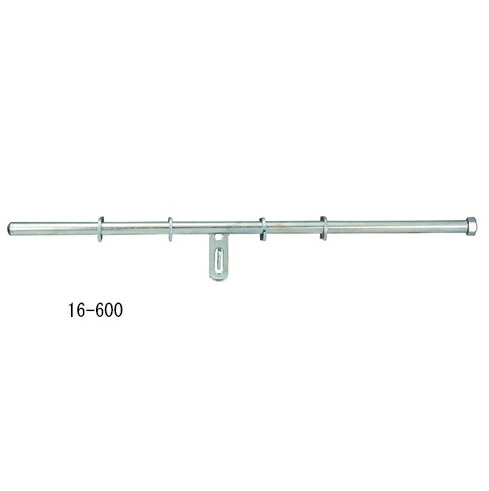 【楽天市場】スチール 丸棒貫抜 丸棒長さ600ミリ MKT-16-600 持ち出しプレートを溶接して取り付け(プロ向け)：ノナカ金物店