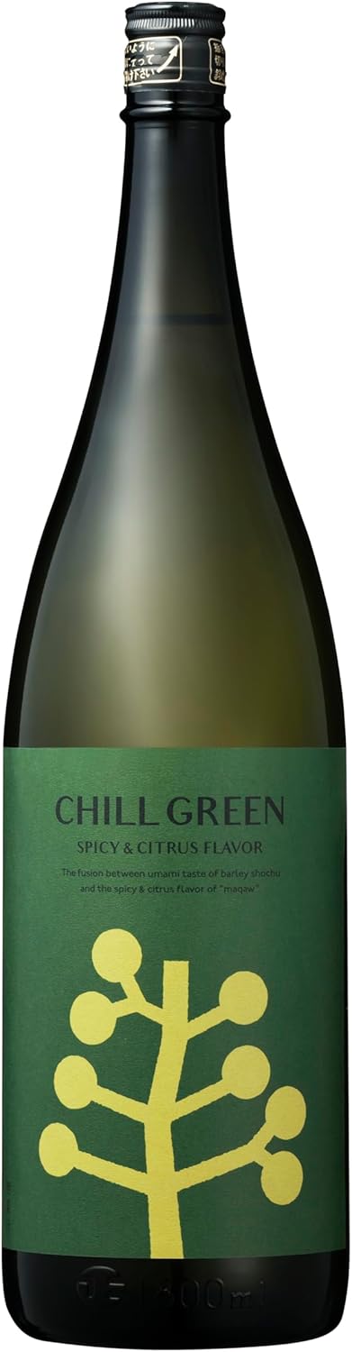【楽天市場】麦焼酎 CHILL GREEN spicy&citrus チルグリーン 25度 1800ml瓶 鹿児島県 濱田酒造 ギフト ...