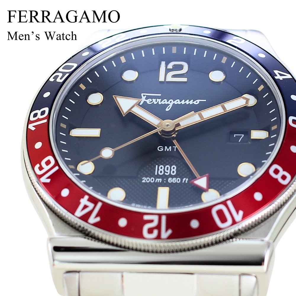 【楽天市場】サルヴァトーレ フェラガモ 腕時計 手表 メンズ 父の日 シンプル GMT 海外 出張 誕生日プレゼント 男性 40代 50代 ...