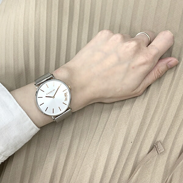 【楽天市場】コーチ 腕時計 レディース ペリー コレクション 当店 コーチ 時計 ランキング 1位 メッシュブレスレット 選べるカラー 彼女 ...