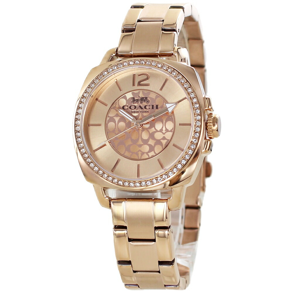 【楽天市場】コーチ 時計 レディース 母の日 腕時計 手表 ボーイフレンド ローズゴールド シグネチャー クリスタル ブレスウォッチ ...