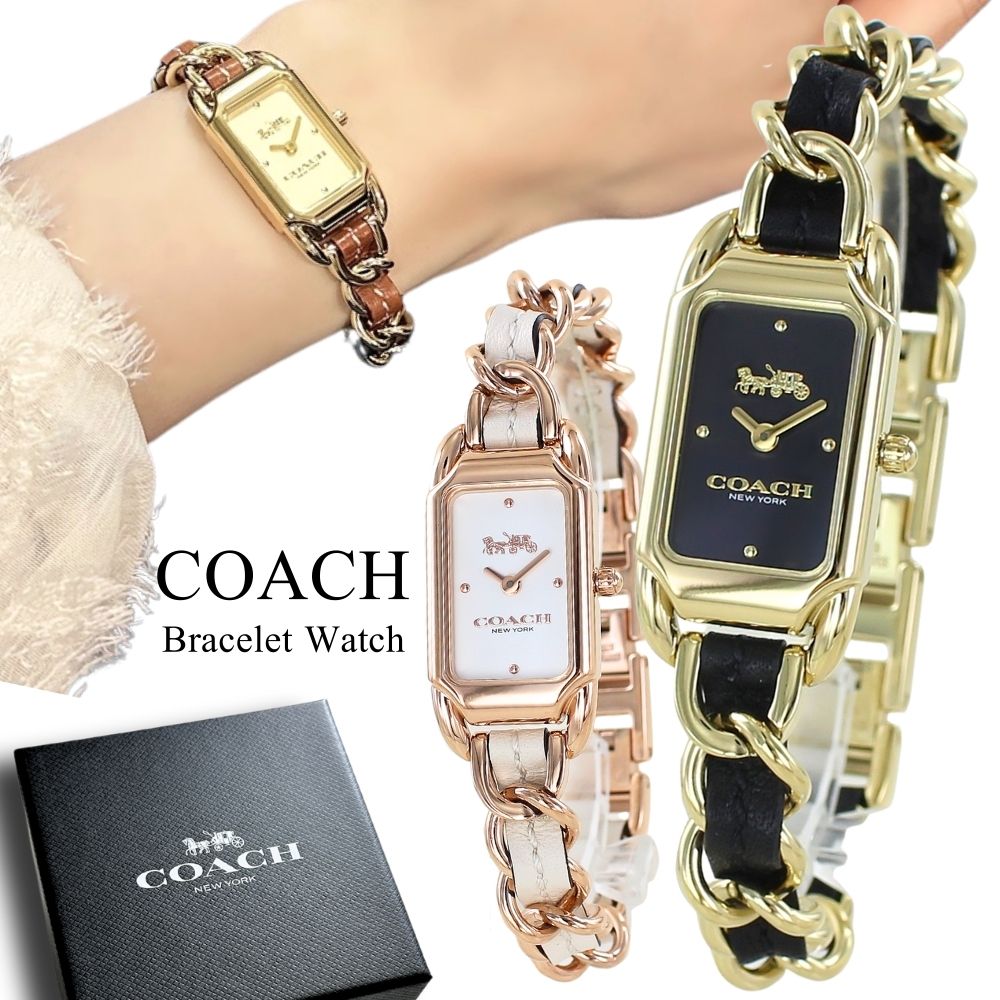 【楽天市場】コーチ 小さい 小さめ 腕時計 手表 レディース ブラック チェーン ブレスレット おしゃれ ケイディ 10代 20代 30代 ...