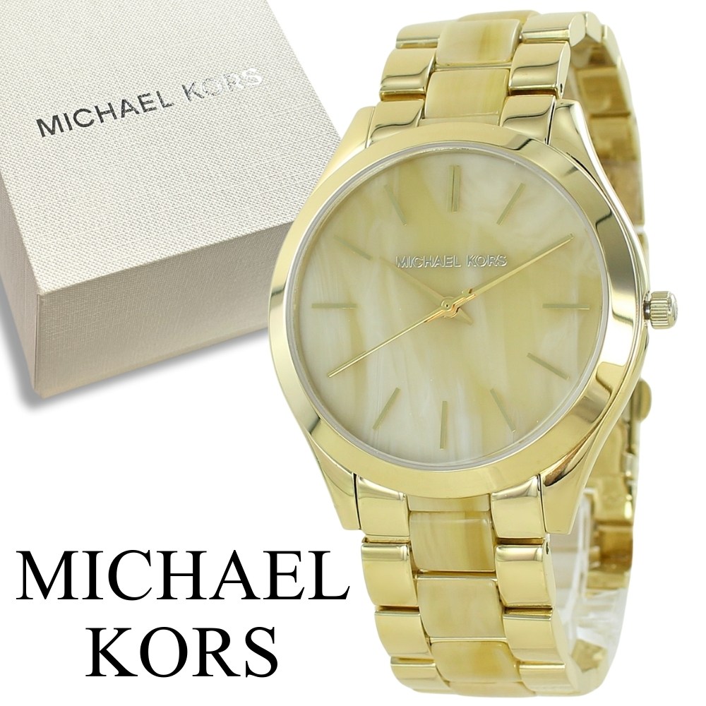 【楽天市場】マイケルコース 時計 レディース 腕時計 手表 ランウェイ ゴールドステンレス MK4285 記念日 卒業 入学 お祝い：ペア ...