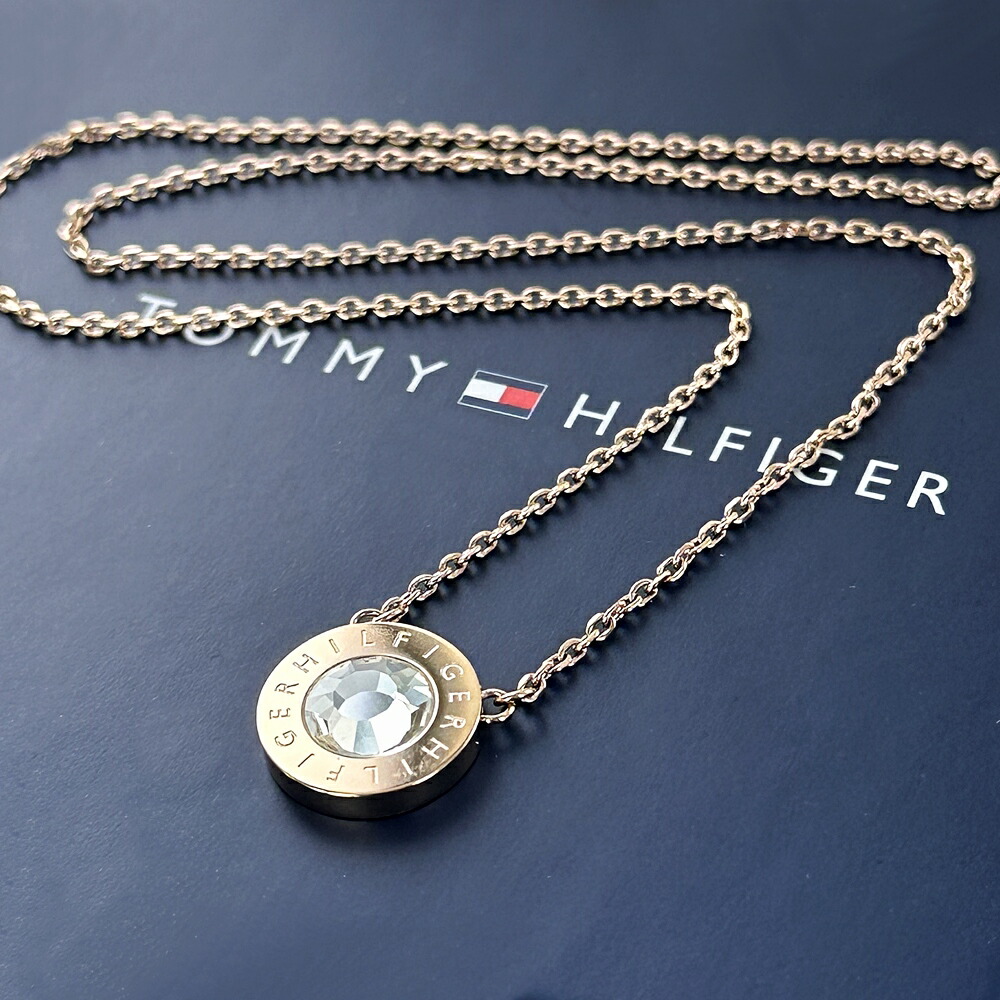 【楽天市場】トミーヒルフィガー ネックレス ペンダント ファッション ジュエリー アクセサリー レディース ピンクゴールド チェーン ...