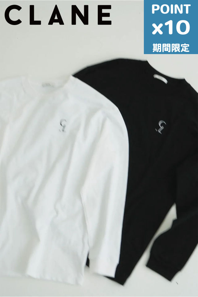 【楽天市場】期間限定P10倍【CLANE / クラネ】 ロゴ ベーシック ロンティー - LOGO BASIC LONG TEE：nouvelle