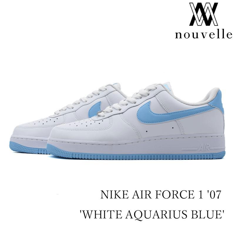 【楽天市場】NIKE ナイキ AIR FORCE 1 '07 'WHITE AQUARIUS BLUE' エアフォース ワン ホワイト ...