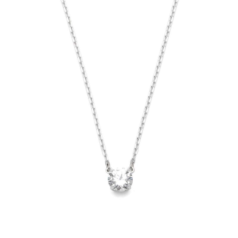 【楽天市場】(スワロフスキー) SWAROVSKI アトラクトラウンドネックレス （シルバー） 5408442 ATTRACT ROUND ...