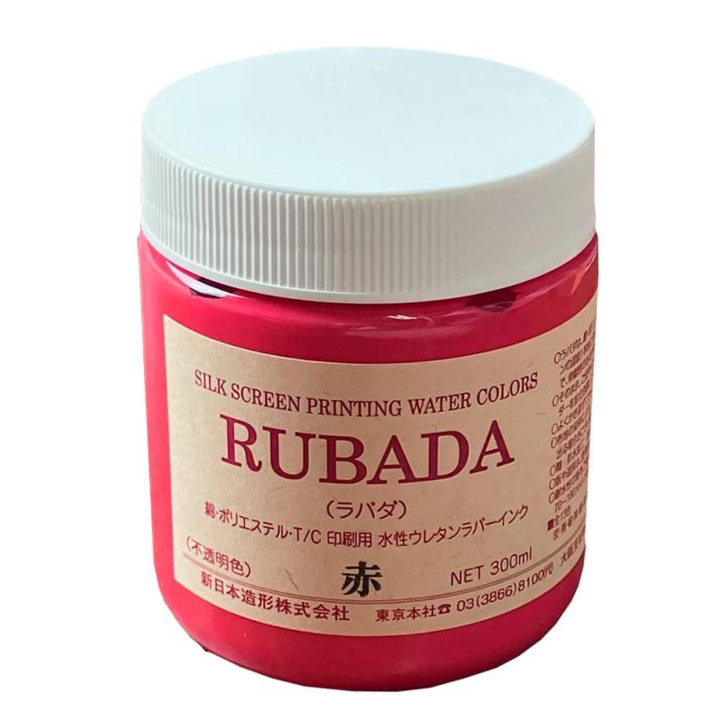 【楽天市場】水溶性スクリーンインク 水性ラバーインク ラバダ(RUBADA) 赤 100g：novolstore