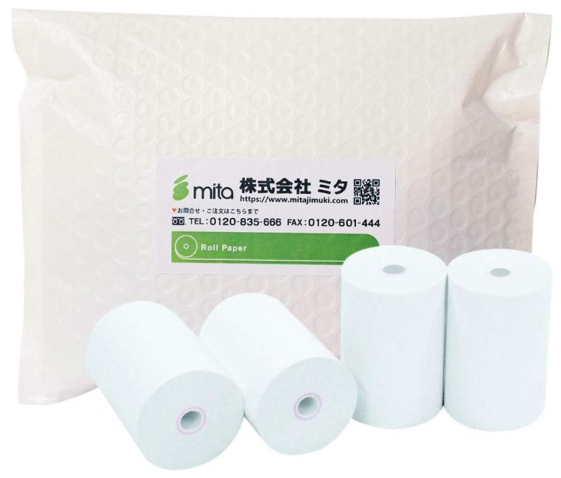 【楽天市場】mita 感熱ロール紙 58×40×8コアレス ハンディターミナル ・ モバイルプリンタなどに対応：novolstore