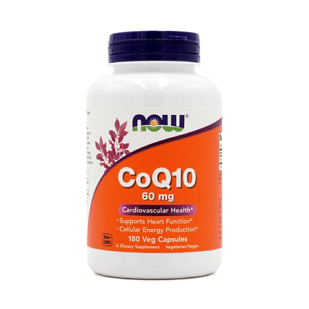 【楽天市場】★楽天Now Foods公式販売店★ コエンザイムQ10 CoQ10 60mg 180粒 ベジカプセル ナウフーズ【Now Foods】CoQ10 60 mg, 180 Veg ...