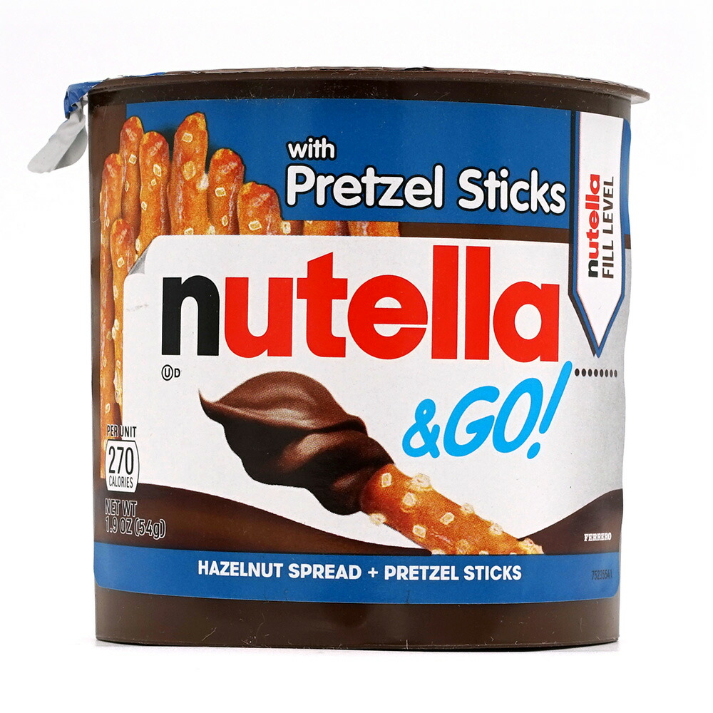【楽天市場】Nutella, Nutella & Go with Pretzel Sticks, 1.9oz：NOW FOODS JAPAN
