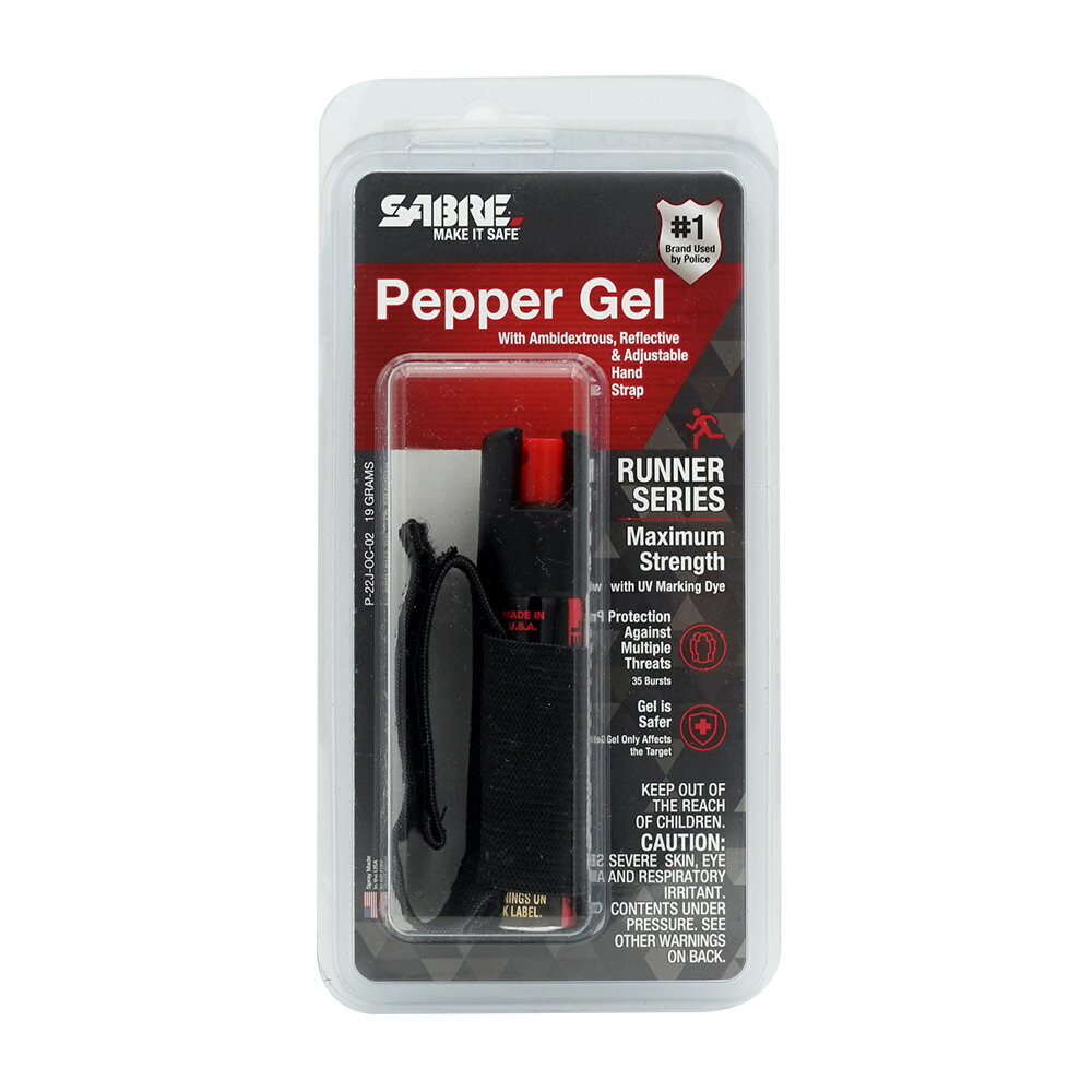 【楽天市場】SABRE, Runner Series Pepper Gel with Ambidextrous, Reflective ...