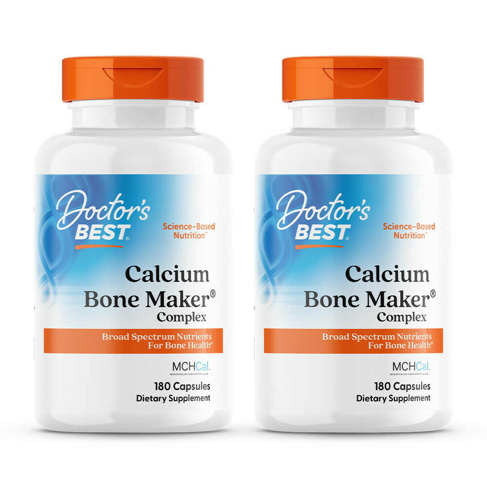 【楽天市場】【送料無料】 2個セット カルシウム ボーンメーカー コンプレックス 180粒 カプセル ドクターズベスト【Doctor's ...