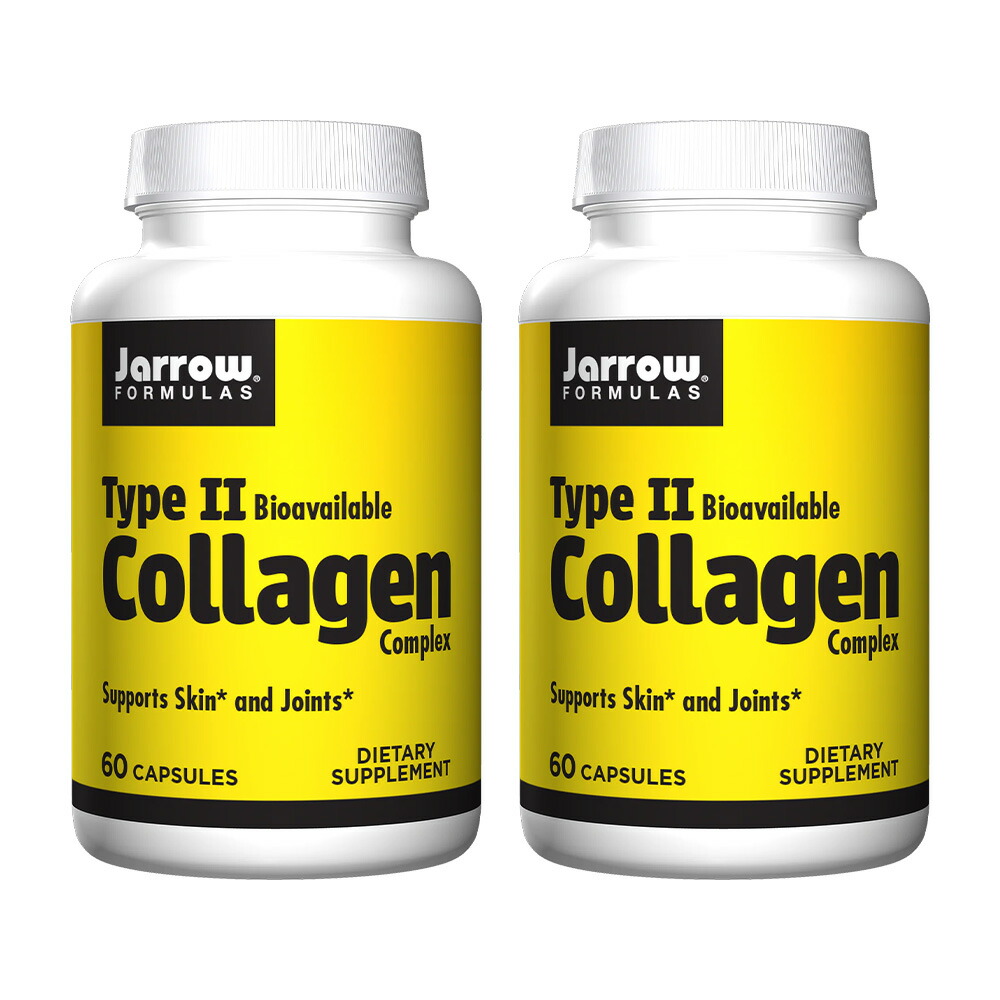 【楽天市場】Jarrow Formulas, 2-SET Type II Collagen Complex 1000mg ...