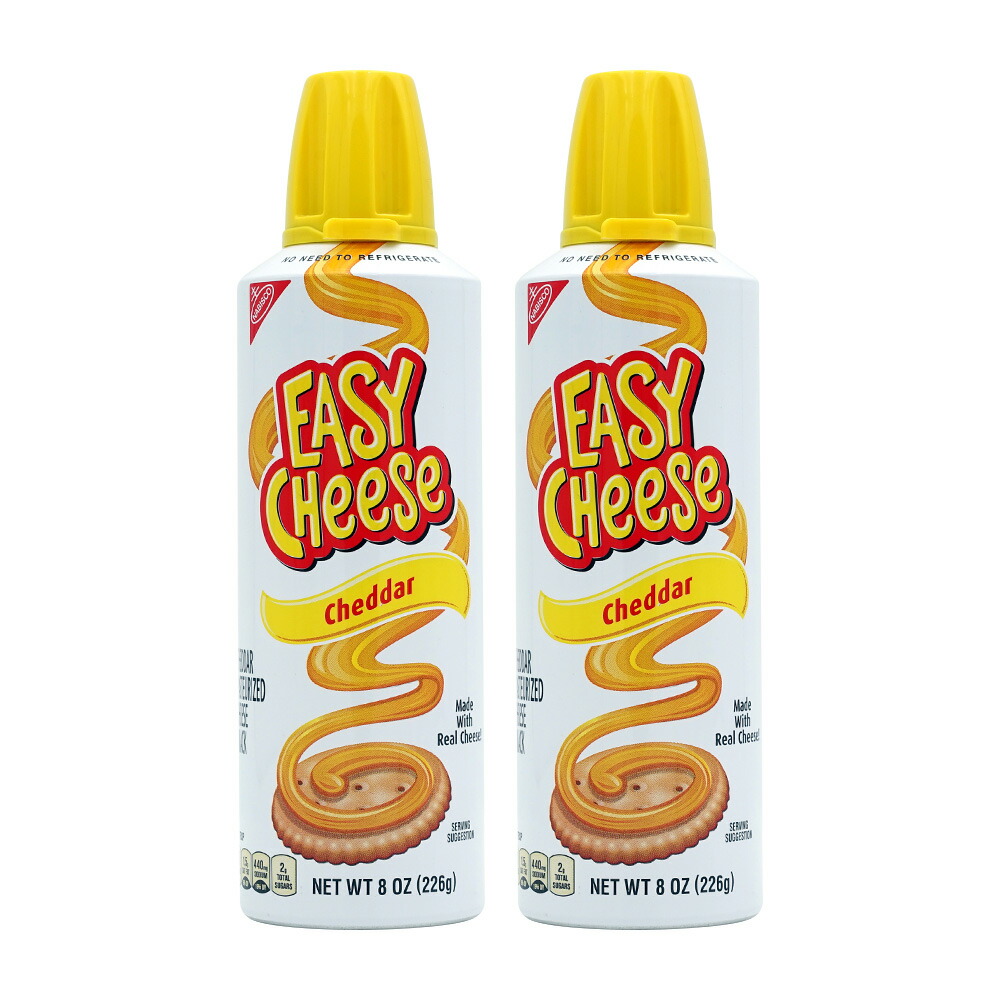 【楽天市場】【送料無料】 2個セット イージーチーズチェダー 226g ぶっかけチーズ ナビスコ【Nabisco】Easy Cheese ...