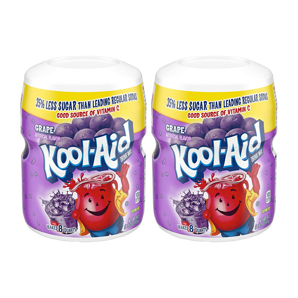 【楽天市場】Kool-Aid, 2-SET Drink Mix, Powder, Grape 19oz：NOW FOODS JAPAN