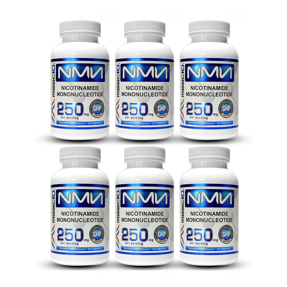 【楽天市場】【送料無料】6個セット NMN ニコチンアミド モノヌクレオチド 250mg 30粒 カプセル マックテン【Maac10】NMN ...