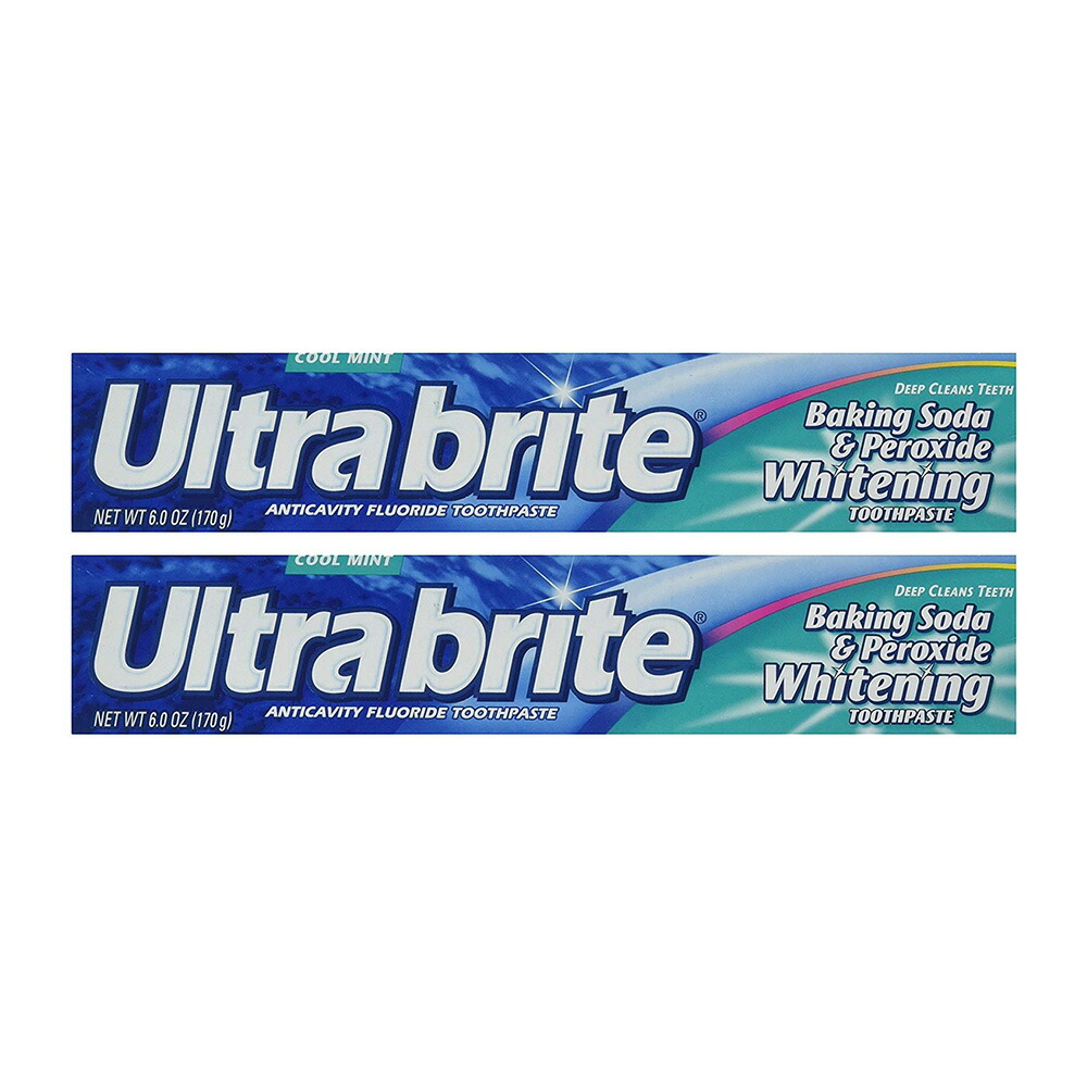 【楽天市場】Colgate, 2-SET Ultra brite Baking Soda & Peroxide Whitening ...