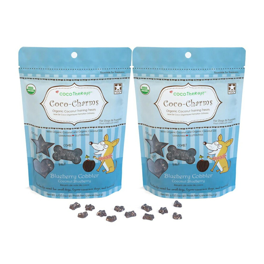【楽天市場】CocoTherapy, 2-SET Coco-Charms Organic Coconut Training Treats ...