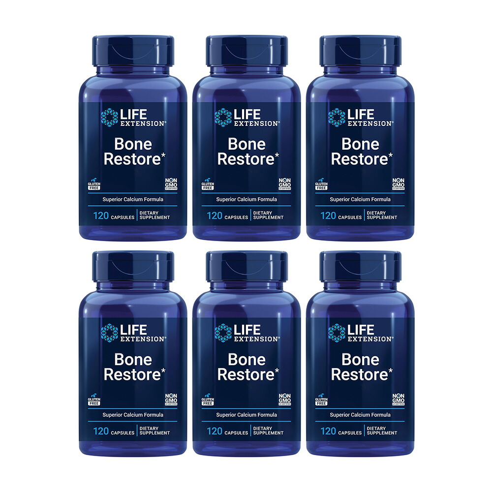 【楽天市場】Life Extension, 6-SET Bone Restore, 120Capsules：NOW FOODS JAPAN